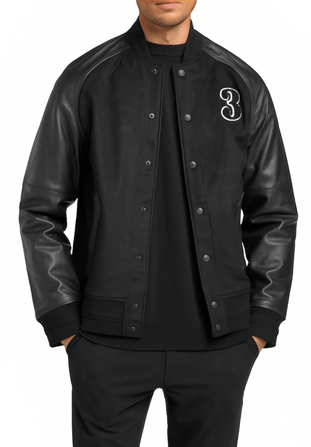 Black Varsity Leather Jackets – INZ Industry
